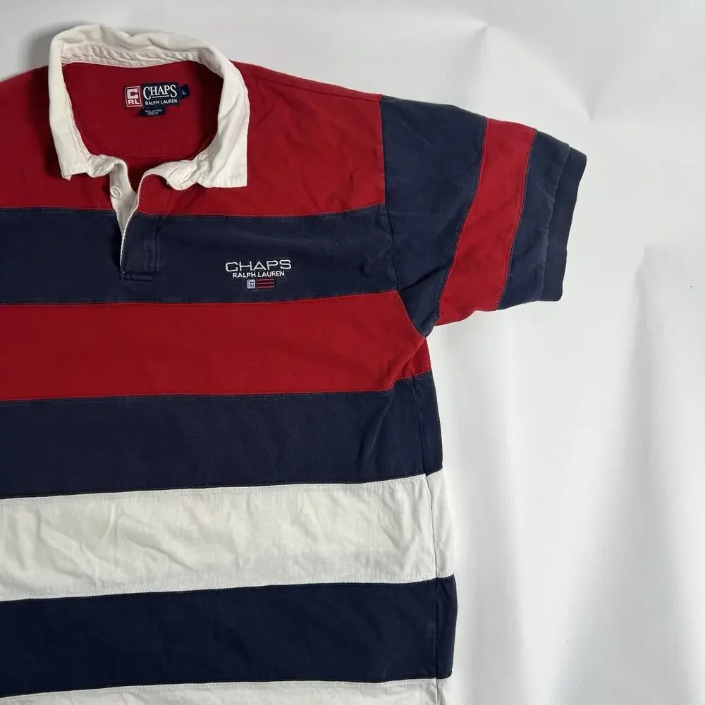 Ralph Lauren | Shirts | Vtg Chaps Ralph Lauren Mens L Regular Polo ...